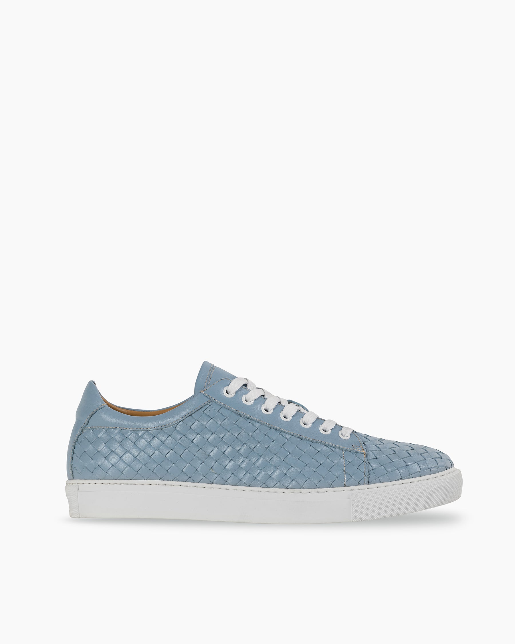 Dusty Blue Hand Woven Sneakers – Diverso