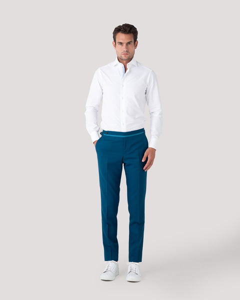 Contrast Pleated Pant – Diverso
